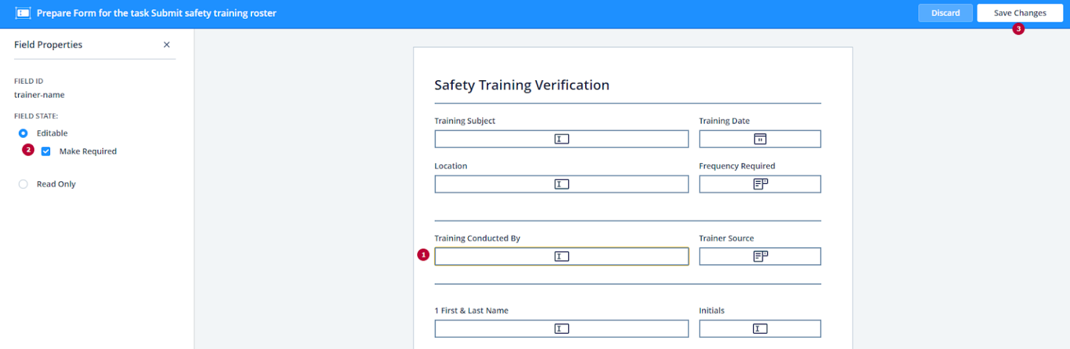 Make a field required in a PDF Form | Fluix