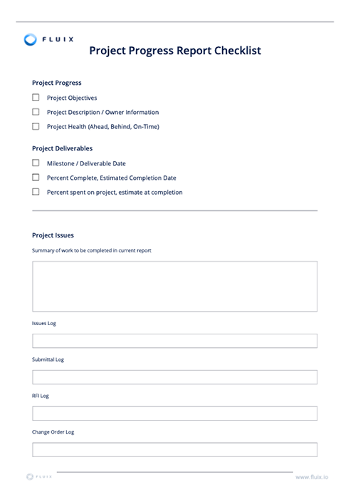 Project Progress Status Report Template Weekly Project Status Report