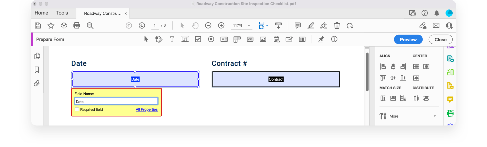 How to add a date field to a PDF form | Fluix