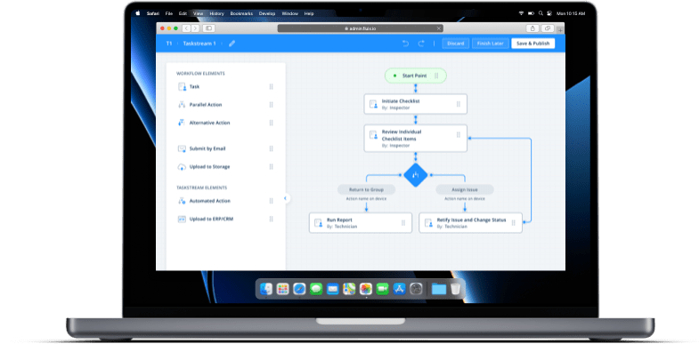Equipment inspection software | Checklists, Forms and Workflow examples