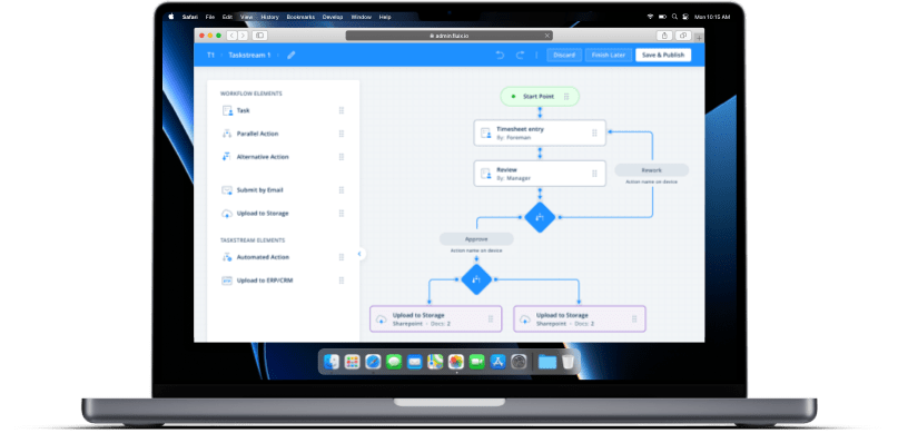 Automated timesheet approval process | Timesheet workflow example