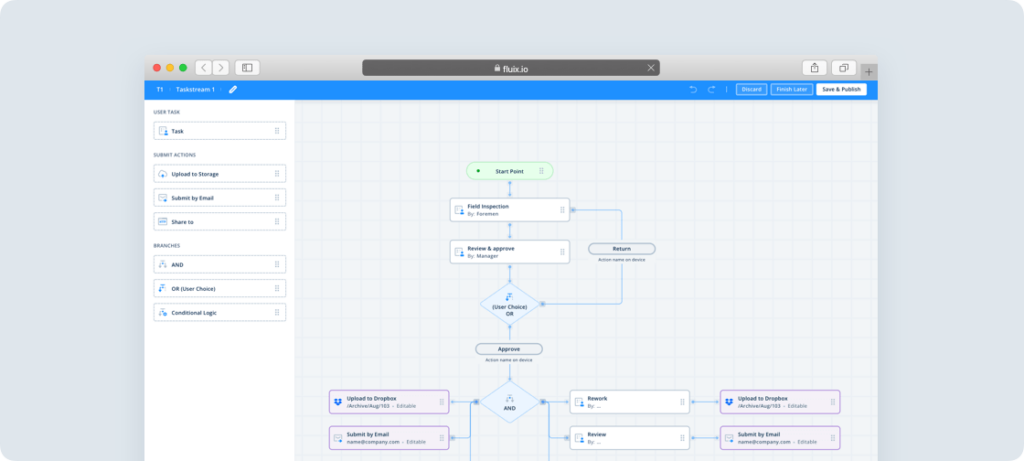 Redefine your team’s experience of routine | Fluix for Android