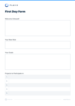 First Day New Hire Checklist | First Day Agenda Template
