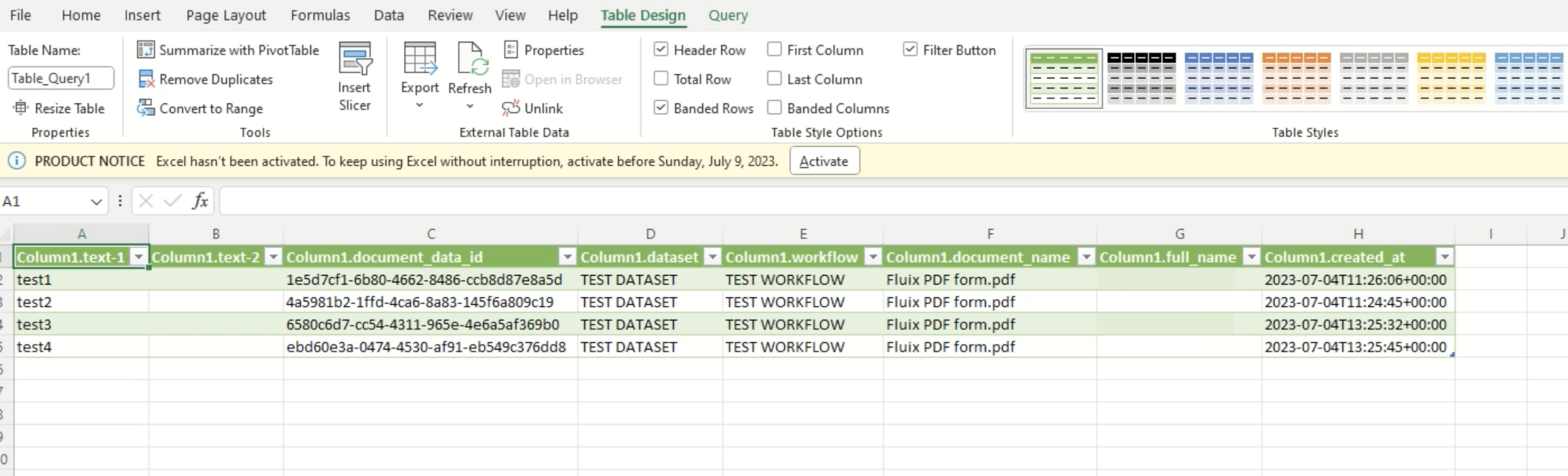 Fluix - Excel Integration | Visualise Your Gathered Data