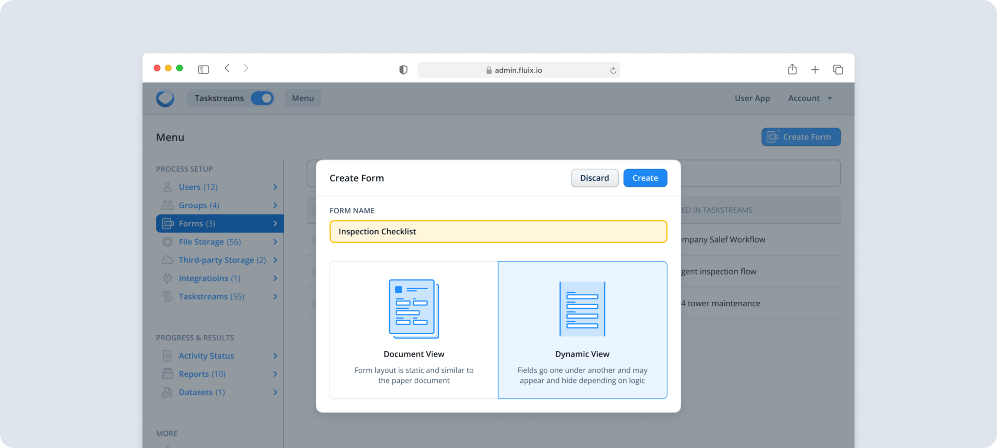 How to set up Dynamic Forms in Fluix Tasks