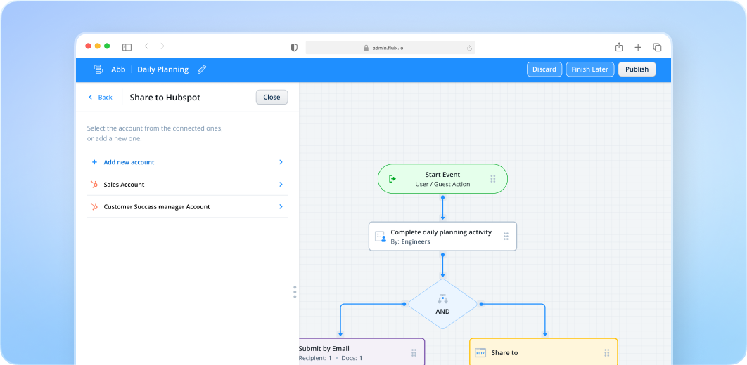 Discover How Fluix Integrates with Hubspot