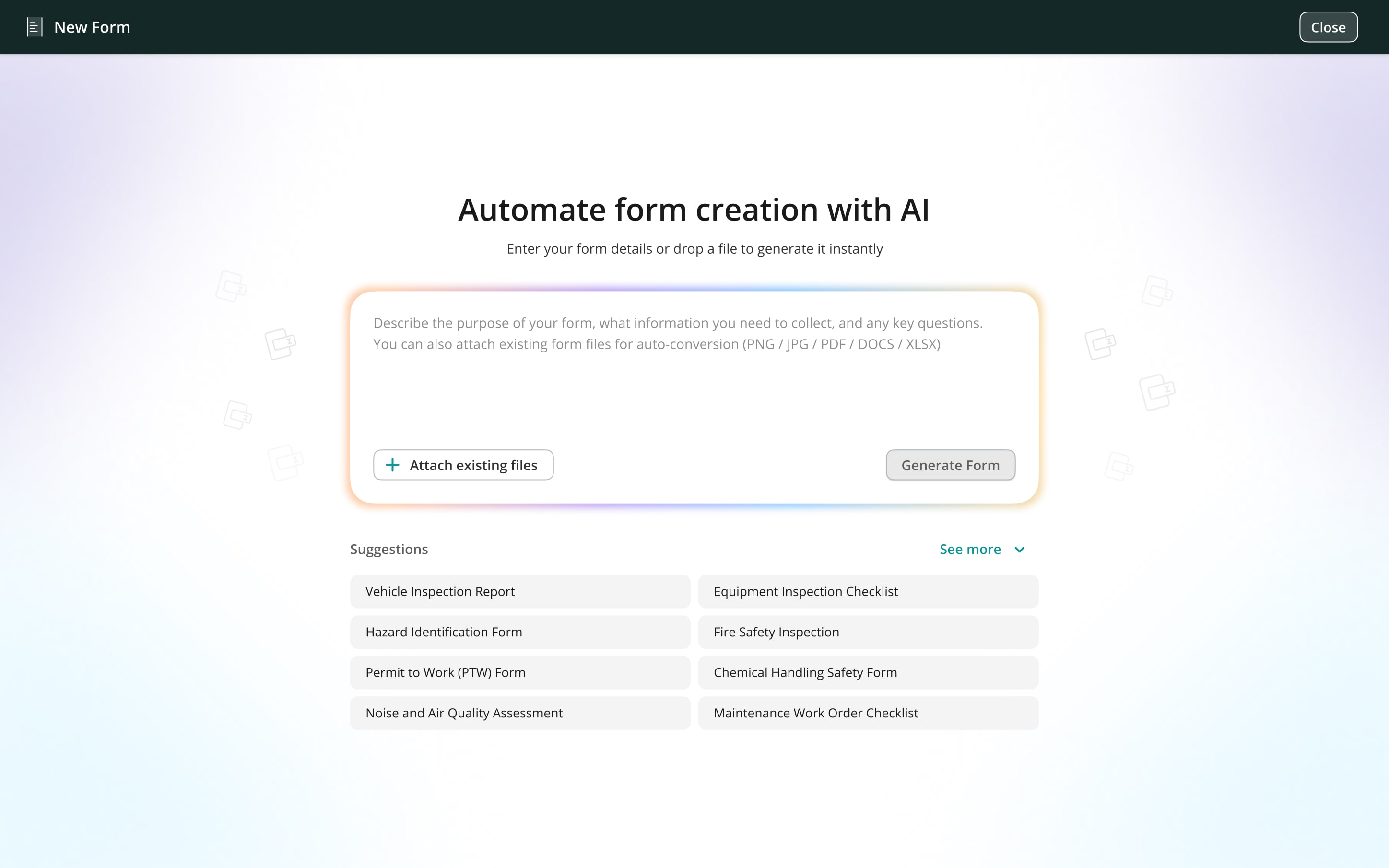 Fluix AI Form Creation: Build Inspection Forms in Seconds